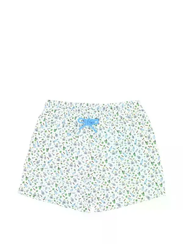 MC2 SAINT BARTH Cocktail-print Drawstring Swim Shorts