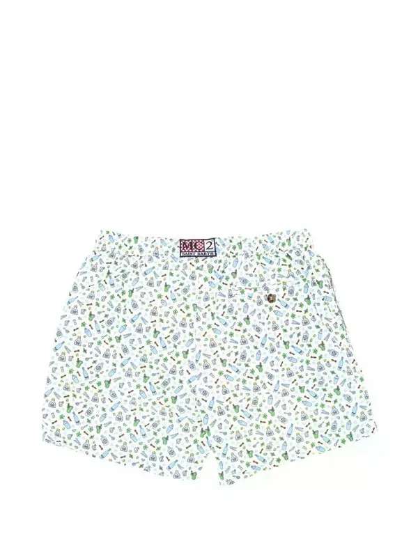 MC2 SAINT BARTH Cocktail-print Drawstring Swim Shorts