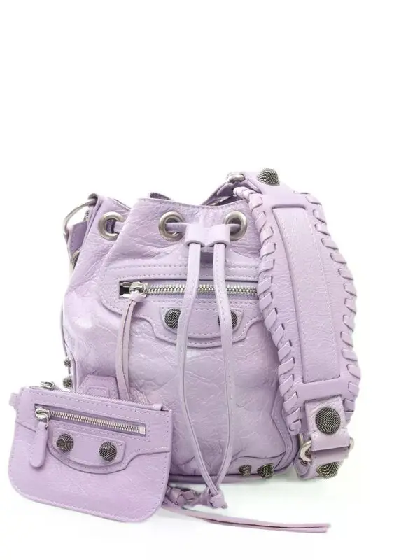 Balenciaga Xs Le Cagoule Bucket Bag - Purple
