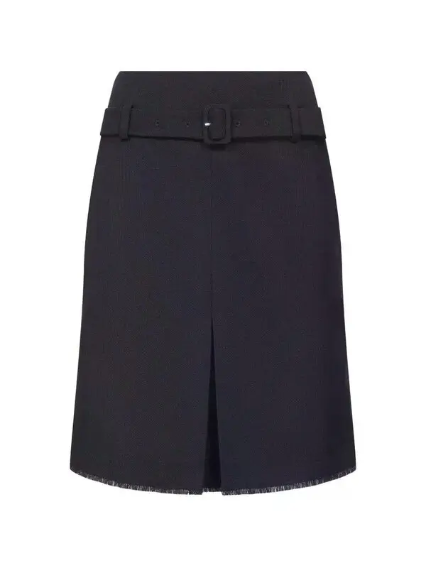 SHUSHU/TONG Belted Pleated Midi Skirt
