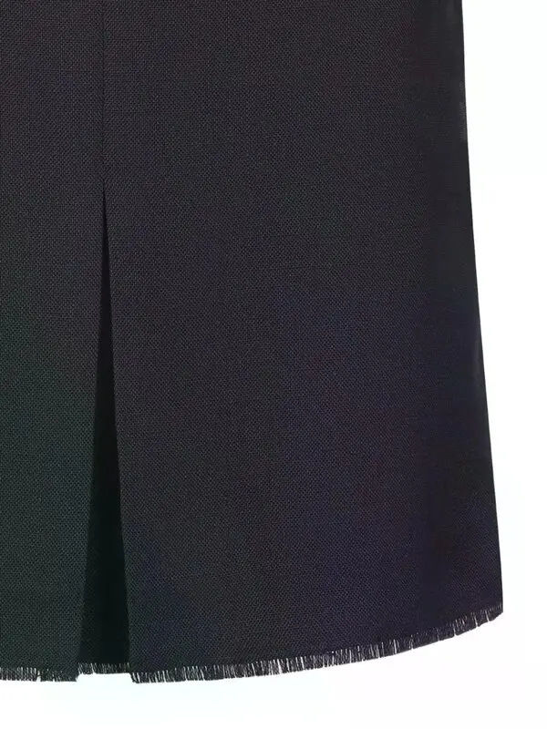 SHUSHU/TONG Belted Pleated Midi Skirt - Blue