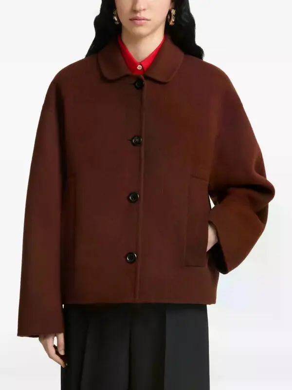 Marni Wool-cashmere Jacket - Brown