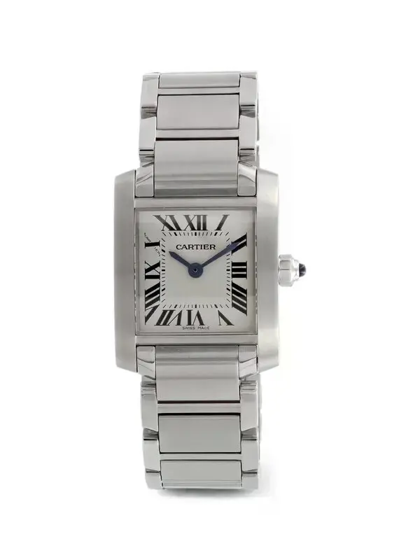 Cartier Tank Française Stainless Steel Watch - White
