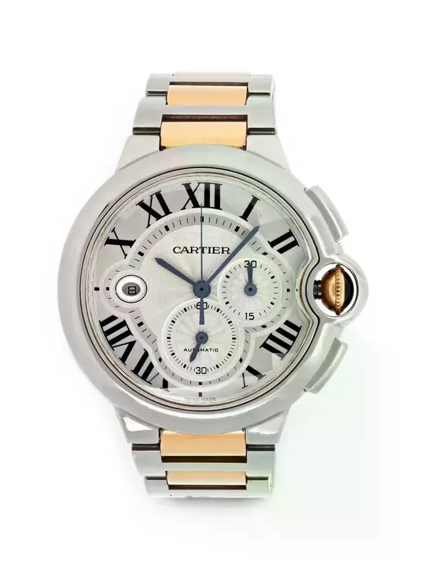 Cartier Ballon Bleu Chronograph 42mm Watch - Silver
