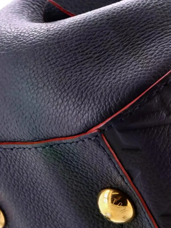 LOUIS VUITTON Montaigne Monogram Empreinte Leather Bb Satchel - Blue