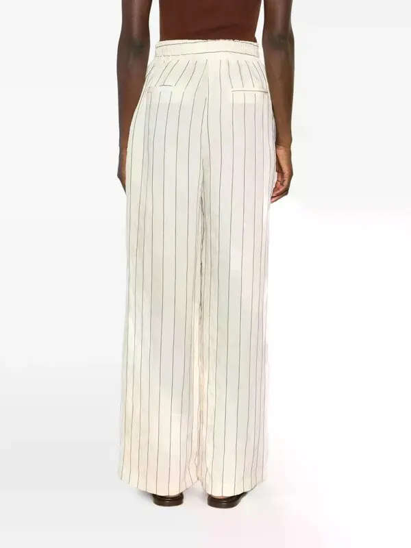 VICOLO Pinstripe-print Drawstring-waist Pants