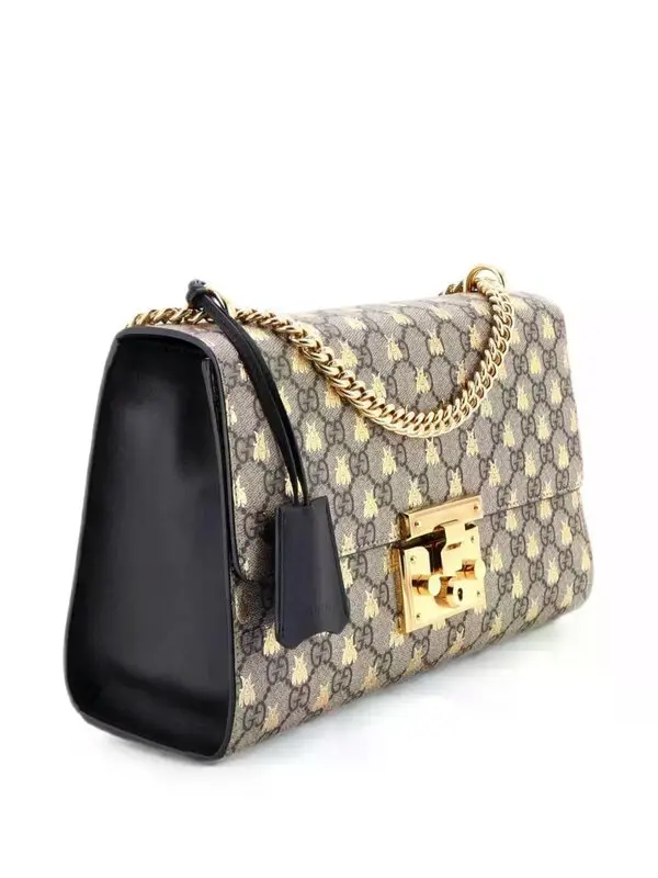 Gucci Padlock Printed Gg Coated Canvas Medium Shoulder Bag