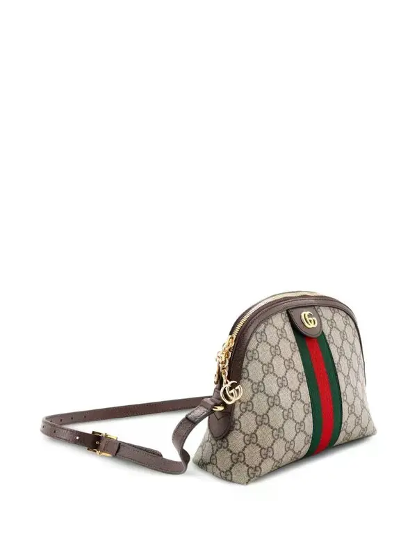 Gucci Ophidia Gg Coated Canvas Dome Shoulder Bag