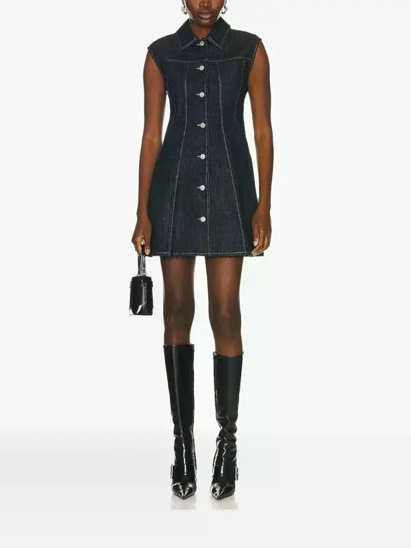 Givenchy Button-up Denim Mini Dress