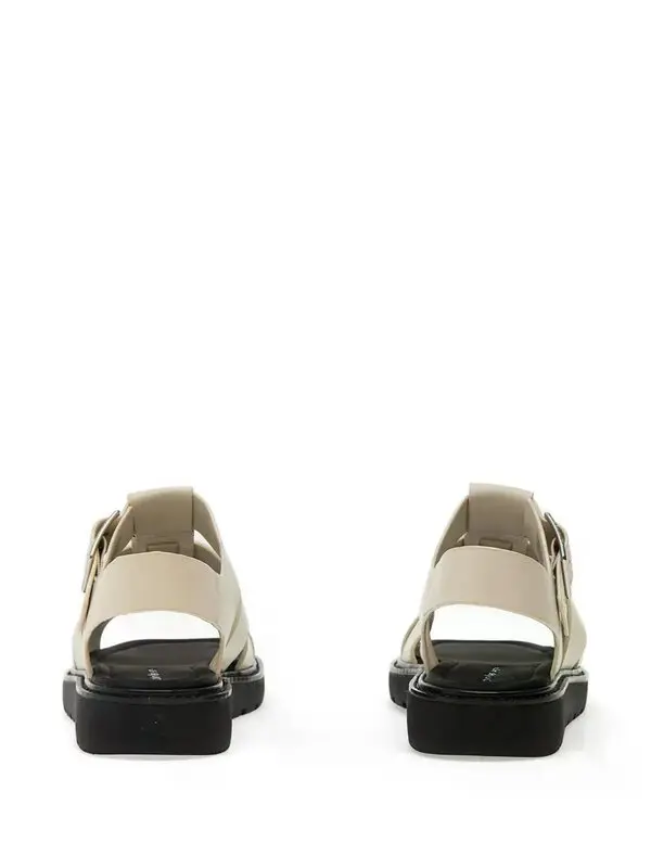 Calvin Klein Leather Flat Sandals