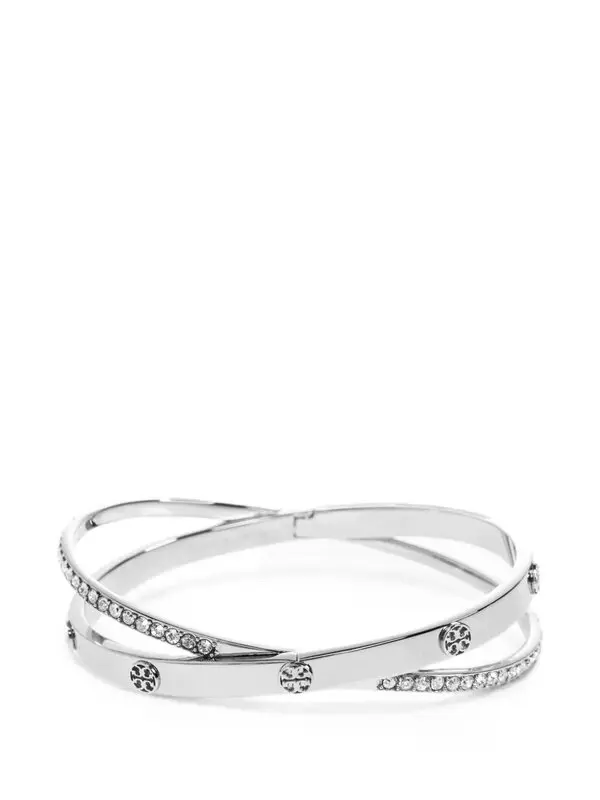 Tory Burch Crystal-embellished Bracelets - Silver