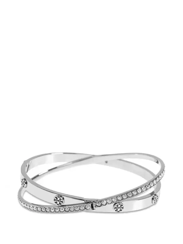 Tory Burch Crystal-embellished Crossover Bracelet