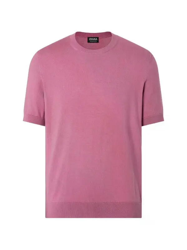 Zegna Short Sleeved Cotton T-shirt