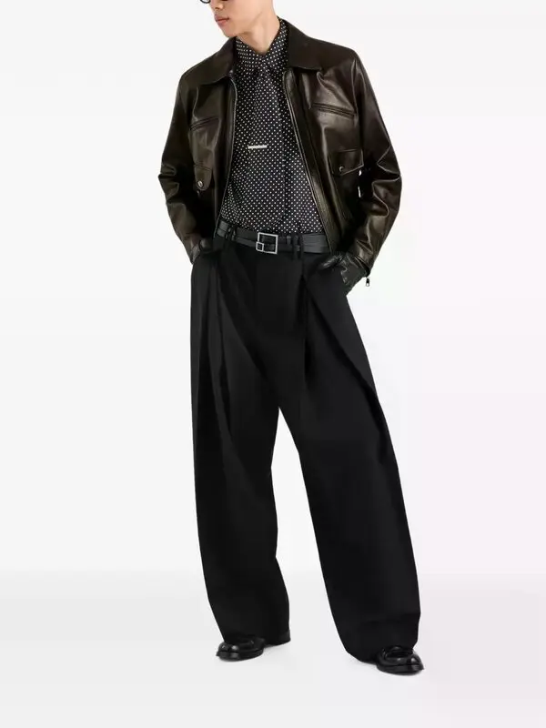 Dolce & Gabbana Zipped Leather Jacket