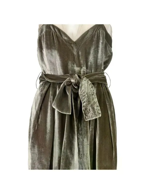 Stella McCartney Belted Velvet Dress