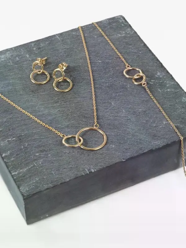 AUREE JEWELLERY Kelso Interlocking-ring Necklace