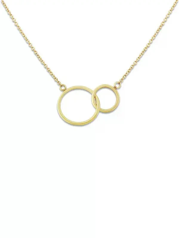 AUREE JEWELLERY Tone Polished Interlocking Ring Necklace - Gold