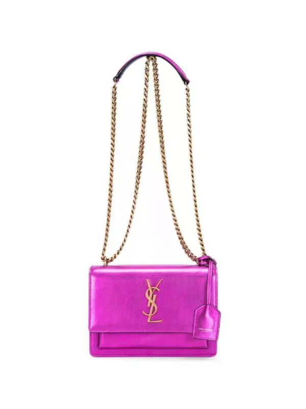 Saint Laurent Sunset Small Shoulder Bag - Pink