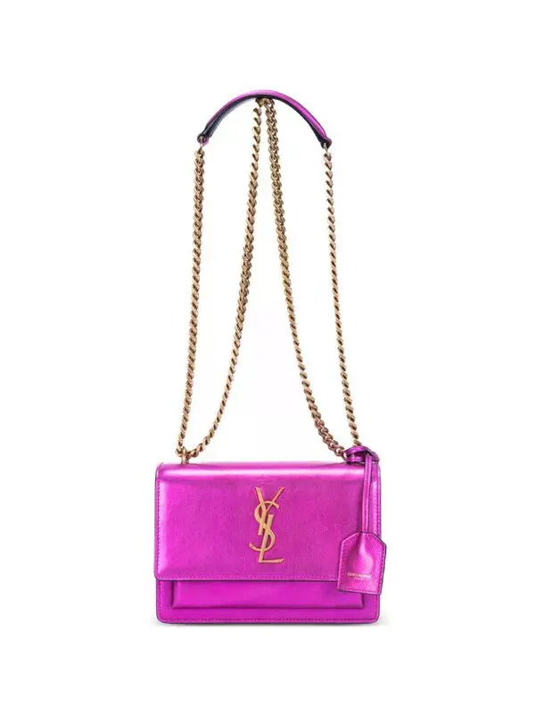 Saint Laurent Sunset Small Shoulder Bag - Pink