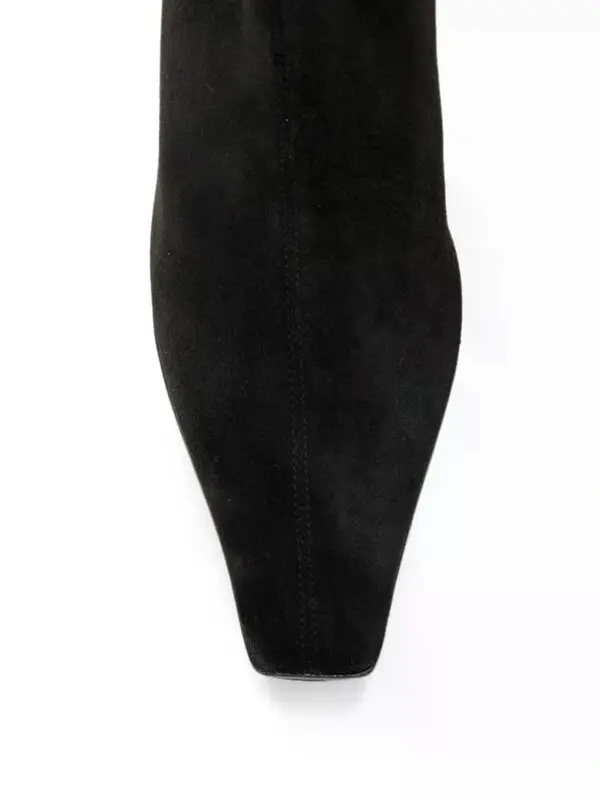 Khaite Arizona Pointed-toe Suede Ankle Boots