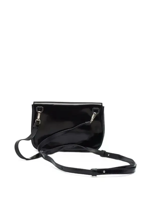 Prada Brushed Leather Flap Crossbody Bag