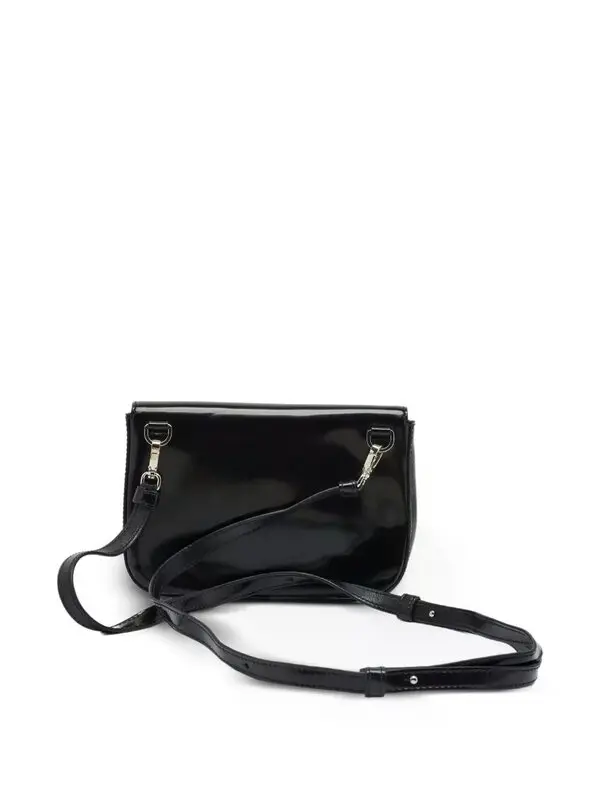 Prada Brushed Leather Flap Crossbody Bag