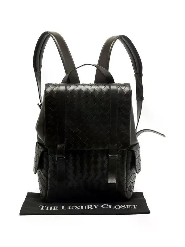 Bottega Veneta Intrecciato Leather Backpack