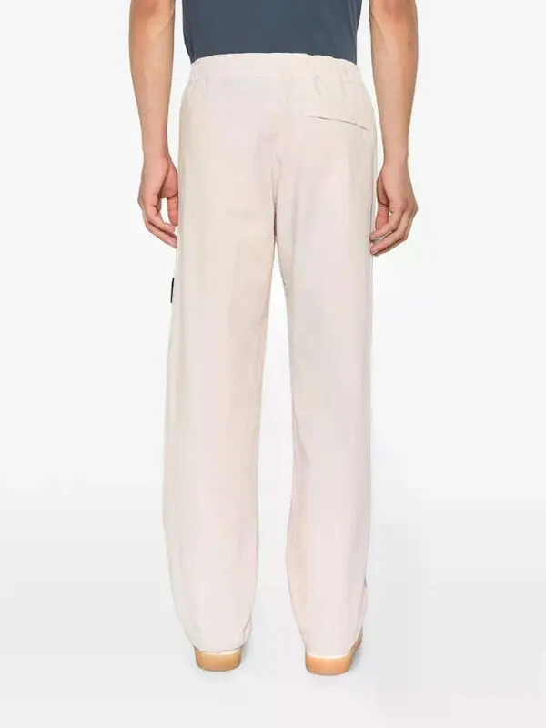 Stone Island Loose-fit Cargo Pants With Compass Badge - Pink