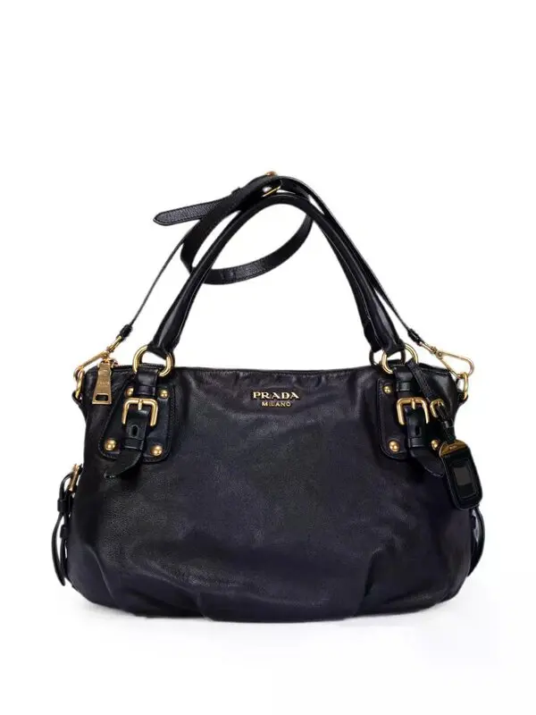 Prada Buckled Leather Shoulder Bag