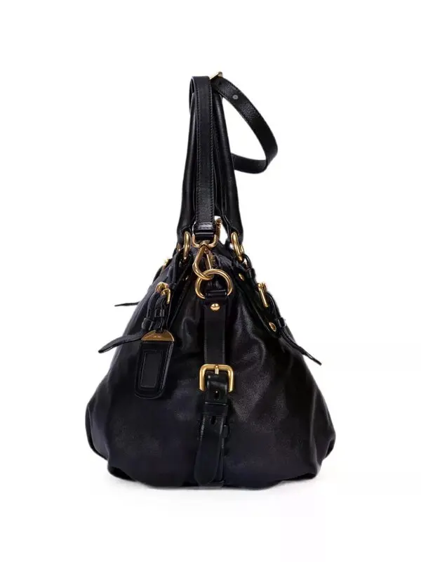 Prada Buckled Leather Shoulder Bag
