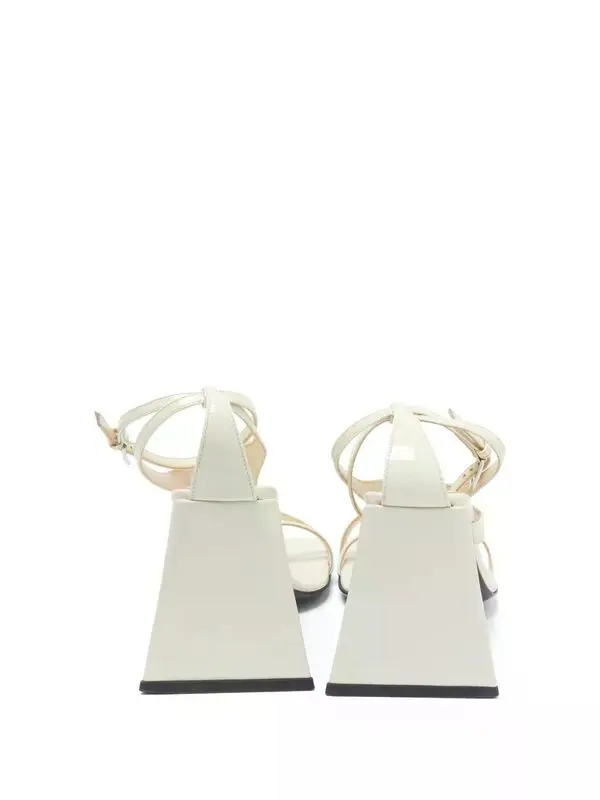 Attico Devon Leather Sandals - Neutrals