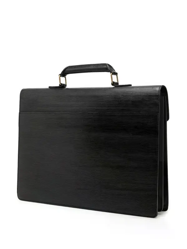 LOUIS VUITTON 2005 Epi Serviette Conseiller Business Bag - Black