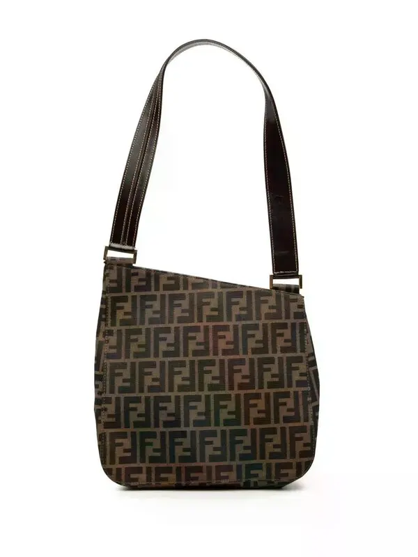 Fendi 2000-2010 Zucca Canvas Shoulder Bag