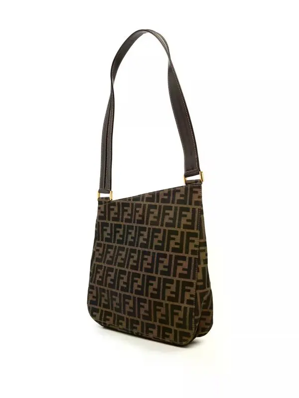 Fendi 2000-2010 Zucca Canvas Shoulder Bag