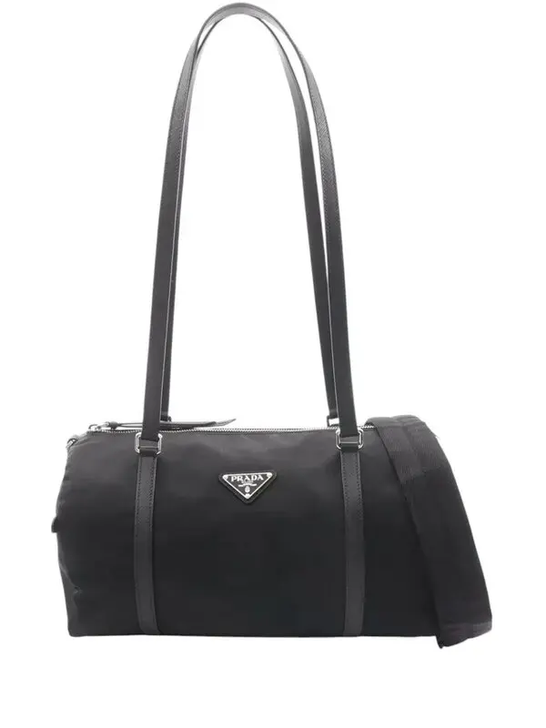 Prada 2013-2026 Saffiano Trimmed Tessuto Satchel