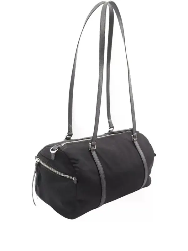 Prada 2013-2026 Saffiano Trimmed Tessuto Satchel