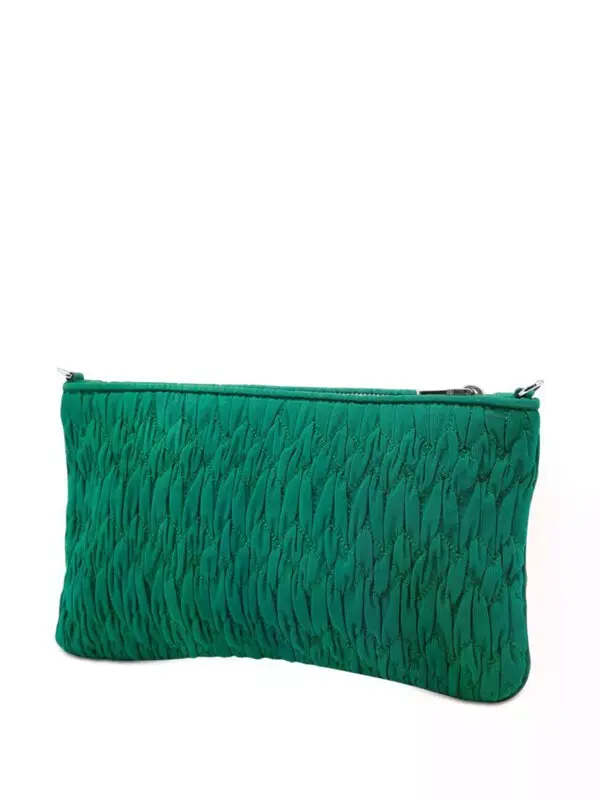 Miu Miu Matelasse Nylon Crystal Chain Crossbody Bag