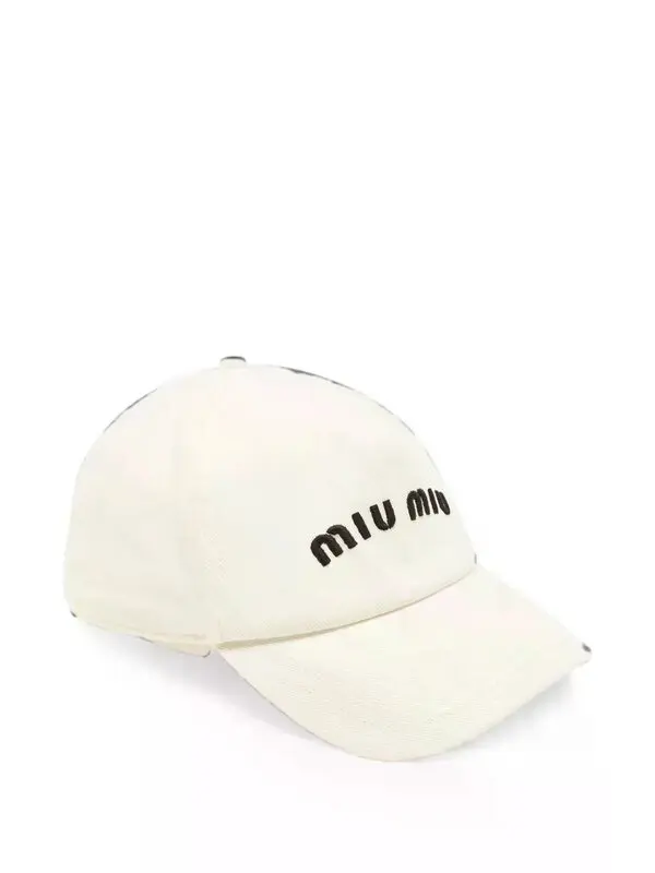 Miu Miu Logo Embroidered Baseball Cap