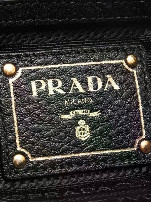 Prada 2010-2016 Vitello Daino Trimmed Tessuto Satchel