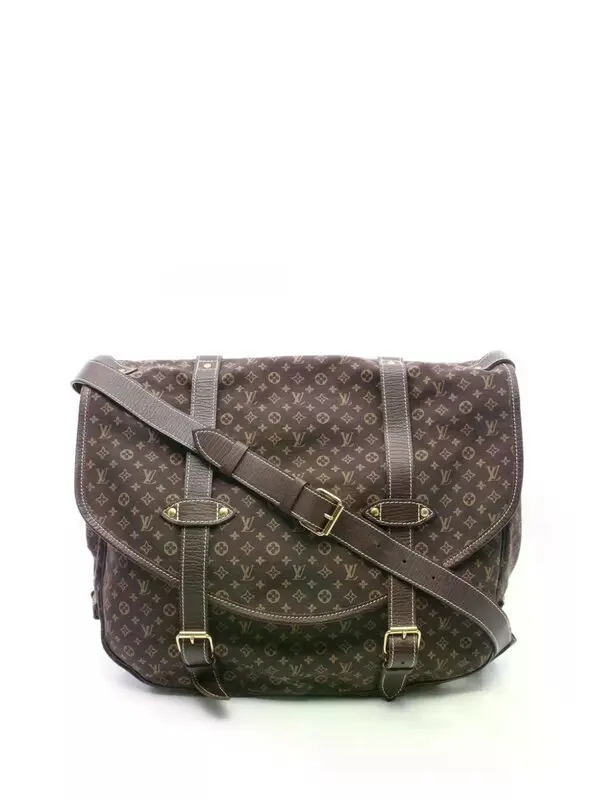 LOUIS VUITTON Monogram Mini Lin Saumur Xl Shoulder Bag