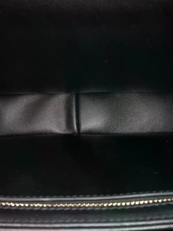 Celine Triomphe Crossbody Bag In Shiny Calfskin - Black