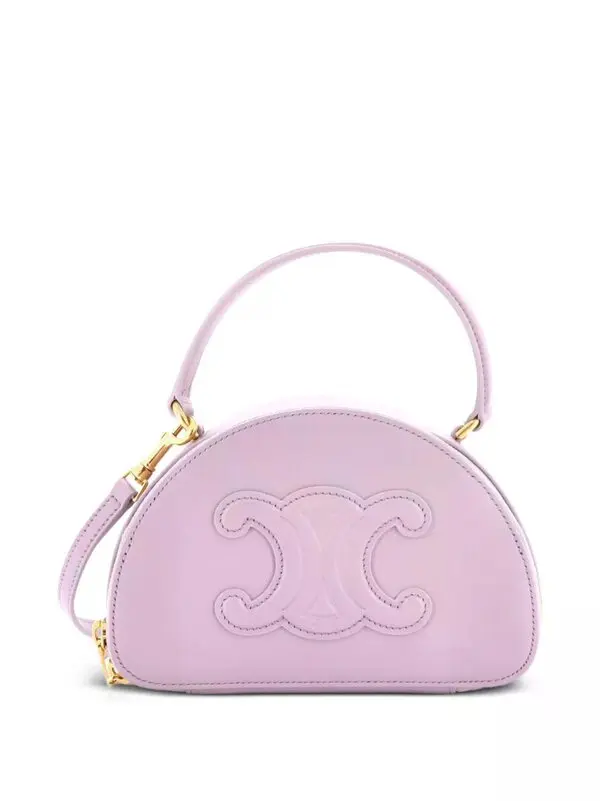 Celine Half Moon Case Leather Small Crossbody Bag - Purple