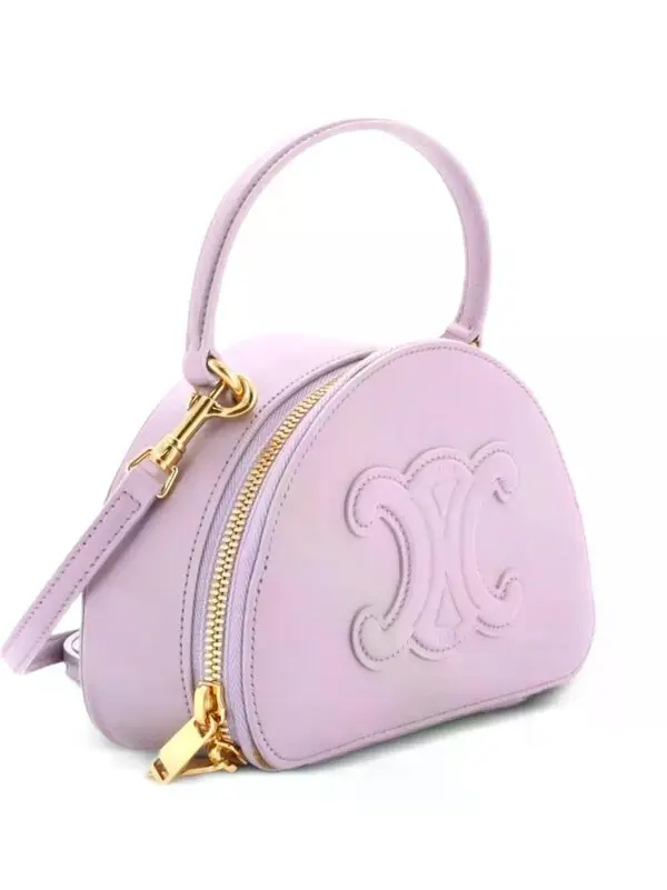 Celine Half Moon Case Leather Small Crossbody Bag - Purple