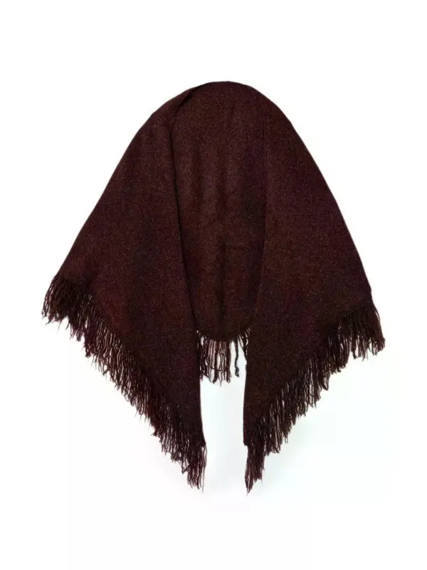 PEDRO DEL HIERRO Fringed-edge Scarf - Brown