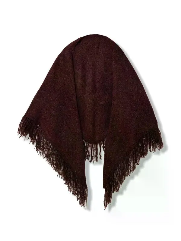 PEDRO DEL HIERRO Fringed-edge Scarf - Brown