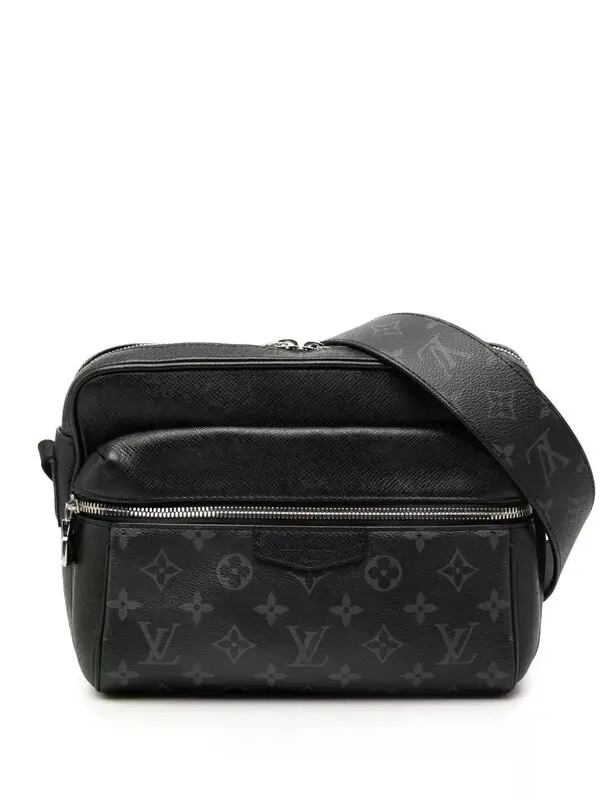 LOUIS VUITTON 2016-2026 Monogram Taigarama Outdoor Messenger Crossbody Bag - Black