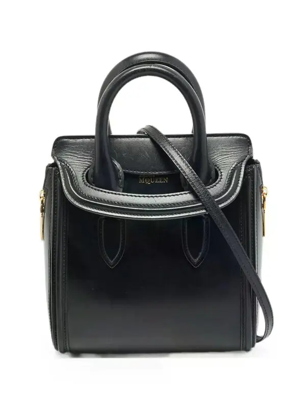 Alexander McQueen Heroine Leather Tote Bag - Black