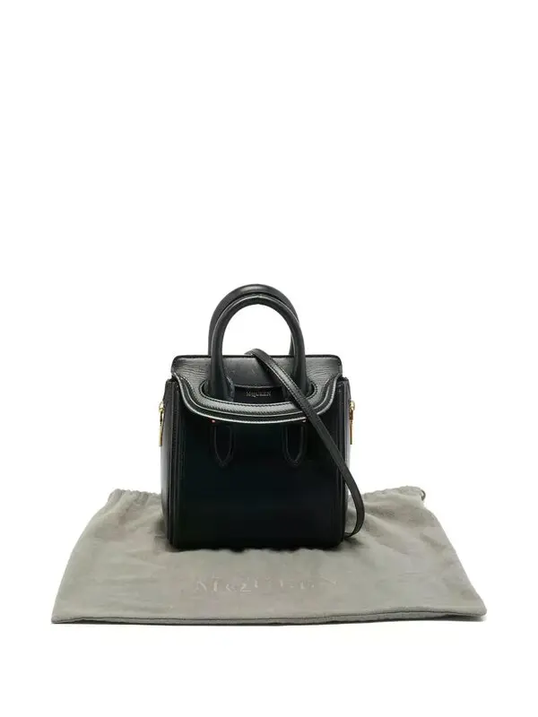 Alexander McQueen Heroine Leather Tote Bag - Black