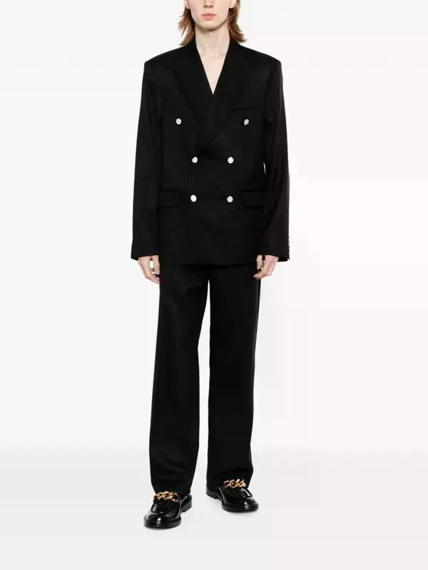 Casablanca Jacquard Wide-leg Trousers