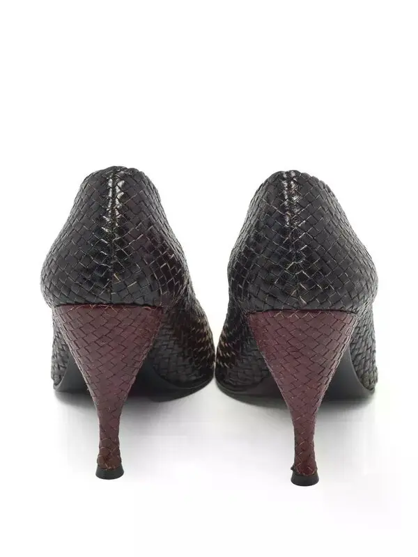 THE ROW Woven Pointed Toe High Heel Pumps